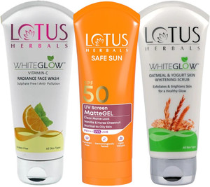 LOTUS HERBALS WhiteGlow Vitamin-C Radiance Facewash 100G, Oatmeal ...