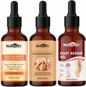 Mensport Face and Body Whitening Serum, Knuckles Serum & Foot Repair ...