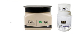 Heaven Valley Professional De-Tan CLEANSER PACK 450gm + Diamond Bleach ...