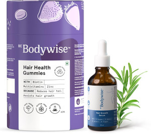 Be Bodywise Biotin Hair Gummies for HairFall 60N |3% Rosemary Hair ...