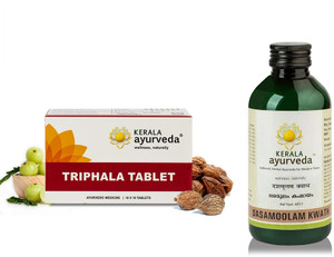 Kerala Ayurveda Triphala 100 Tablets and Dasamoolam Kwath 200 Ml Price ...