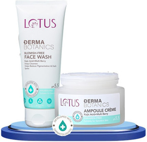 LOTUS Derma Botanics Ampoule Creme & Blemish Free Face Wash Price in ...