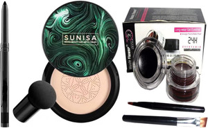 eyenude Long Lasting Kajal,Gel Eyeliner & Sunisha Air CC Cream ...