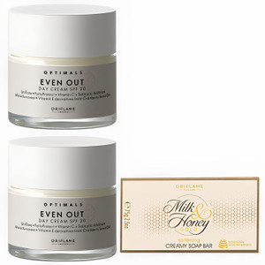 Oriflame OPTIMALS Even Out Day Cream SPF 20 50 ml ( pack of 2 ) with ...