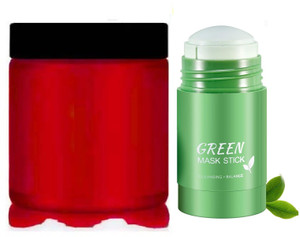 YAWI TEMPORARY RED CREAMY HAIR COLOR WAX AND GREEN TEA MASK STICK FOR ...