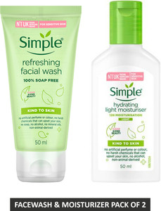 Simple Kind to Skin Refreshing Facial Wash and Hydrating Light ...