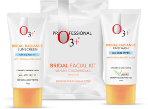 O3+ Radiance Skincare Combo With Bridal Facial Kit Vitamin C Glowing ...