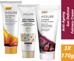 ASSURE Anti-Ageing Night Cream &Sun Defense SPF 30+ And Complete ...