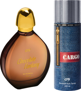 CFS Chocolate Fantasy EDP Long Lasting Perfume&Cargo Blue Deodorant ...