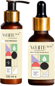 white bon Dry Hair Care Combo with Shampoo & Hair Growth Serum, 150ml ...