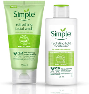 Simple Hydrating Light Moisturiser And Refreshing Facial Wash B5+ E ...