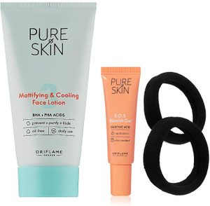 Oriflame PURE SKIN Mattifying & Cooling Face Lotion 50 ml with SOS ...