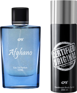 CFS Afghano EDP Long Lasting Perfume & Certified Black Deodorant Body ...