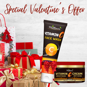Phillauri Vitamin C Glow Facewash With Vitamin C Skin Brightening Combo ...