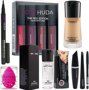 LOVE HUDA Makeup Kit Combo Full Set With All Products For Girls & Woman ...