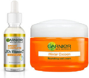 GARNIER Bright Complete Vitamin C Serum-15ml + Winter Cocoon Nourishing ...