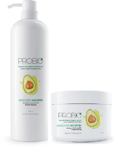 Godrej Professional Probio Avocado Nourish Shampoo,1000ml and Mask,500g ...