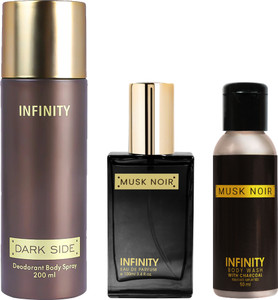 INFINITY Dark Side 200ml Deodorant, Musk Noir 25ml EDP Perfume, Musk ...