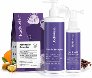 Be Bodywise Biotin Hair Gummies 30N | Keratin Shampoo 250ml |Hair ...