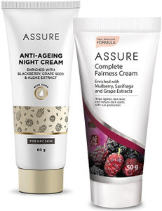 ASSURE Complete Fairness Cream 50g & Anti-Ageing Night Cream Enriched ...