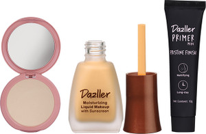 Dazller Face Makeup Essentials - Bamboo - Foundation,12ml + Compact,9g ...