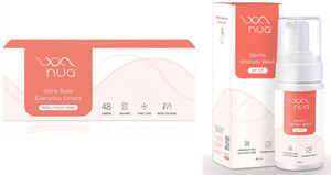 Nua Hygiene kit |48 Panty Liners |100ml Foaming Intimate Wash Price in ...