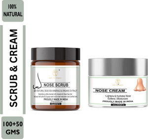 Happytree Organics Nose Scrub (100 gms) and Cream(50 gms) for removing ...