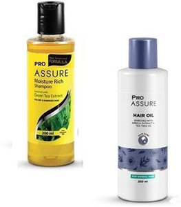 Pro Assure Moisture rich shampoo And Enriched with arnica Hair oil ...