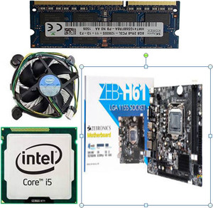 ZEBRONICS ZEB-H61 WITH COREI5 3RD GEN,8 GBRAM Combo Motherboard ...
