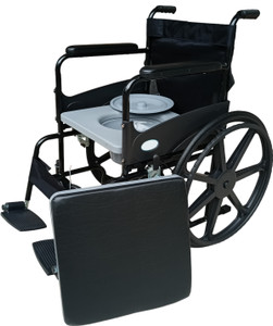 markon 2 in 1 commode wheelchair Standard Foldable commode chair with ...