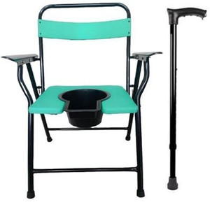 cutfine Free single leg stick with Commode chair,Bedside commode chair ...