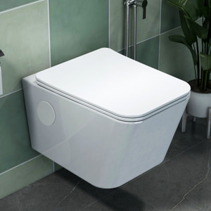 Plantex Ceramic Wall Hung Commode for Toilet/Rimless Western Commode ...