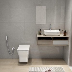 Plantex Bathroom Combo-Commode for Toilet/Washbasin/Pure Brass Single ...