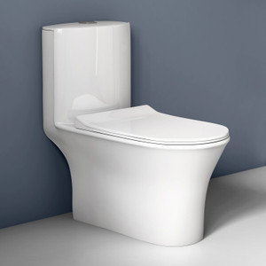 Plantex Commode for Toilet/Ceramic One Piece Toilet/Rimless Washdown ...