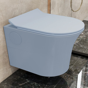 Plantex Ceramic Rimless Wall Hung Western Toilet/Commode & Soft Close ...