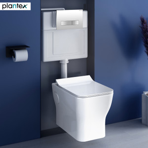 Plantex Commode/Ceramic Toilet with Conceal Flush Tank/Wall Hung Toilet ...