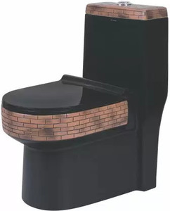 InArt Ceramic One Piece Floor Mounted Western Toilet Commode / Water ...