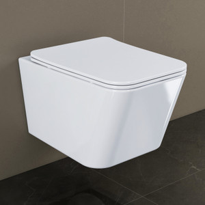 Impulse by Plantex Ceramic Wall Hung Commode for Toilet/Rimless Western ...