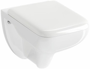 PLUMBER Washdown P-Trap EWC Wall Hung Closet with Soft Close Seat Cover ...