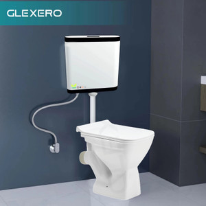 Glexero Premium Quality Ceramic Floor Mounted P Trap Commode with ...