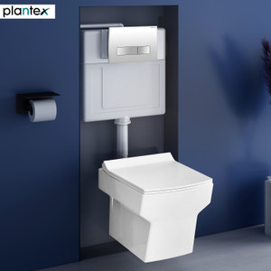 Plantex Commode/Ceramic Toilet with Conceal Flush Tank/Wall Hung Toilet ...