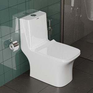 Flipkart SmartBuy Ceramic One Piece Commode With Toilet Seat/Water ...