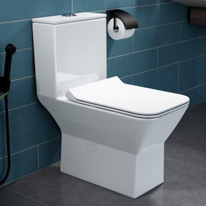 Plantex Ceramic Rimless Western Toilet/Water Closet/Commode With Seat-S ...