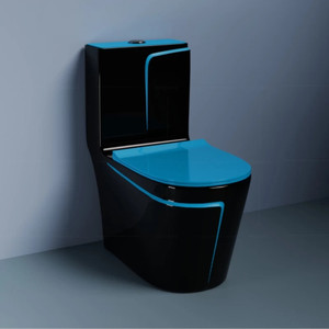 D O T Premium Quality C027 Premium Quality Shining Black commode with T ...