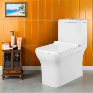 CARA MARK One Piece Western Toilet-Dual Flush with ComfortClean ...