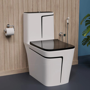 BRIZENTA BR2001 Black Ceramic S TYPE /Water Closet/Commode With Soft ...