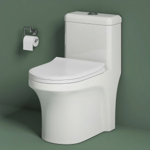 Syon SPACE One Piece Floor Mounted Commode/ Water Closet with Water ...