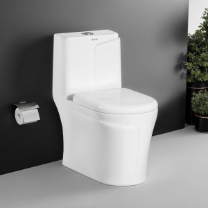 Ruhe Vox One-Piece Rimless S-Trap Western Toilet | High-Grade Ceramic ...