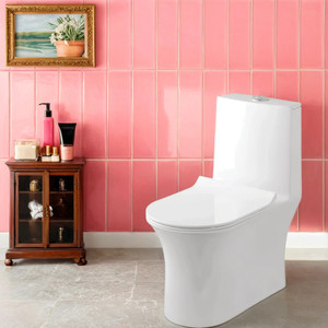 CARA MARK One Piece Western Toilet-Dual Flush with ComfortClean ...