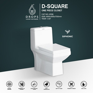 Drops Luxury Bathware SIPHONIC S TRAP 9"(225MM) Western Floor Mounted D ...